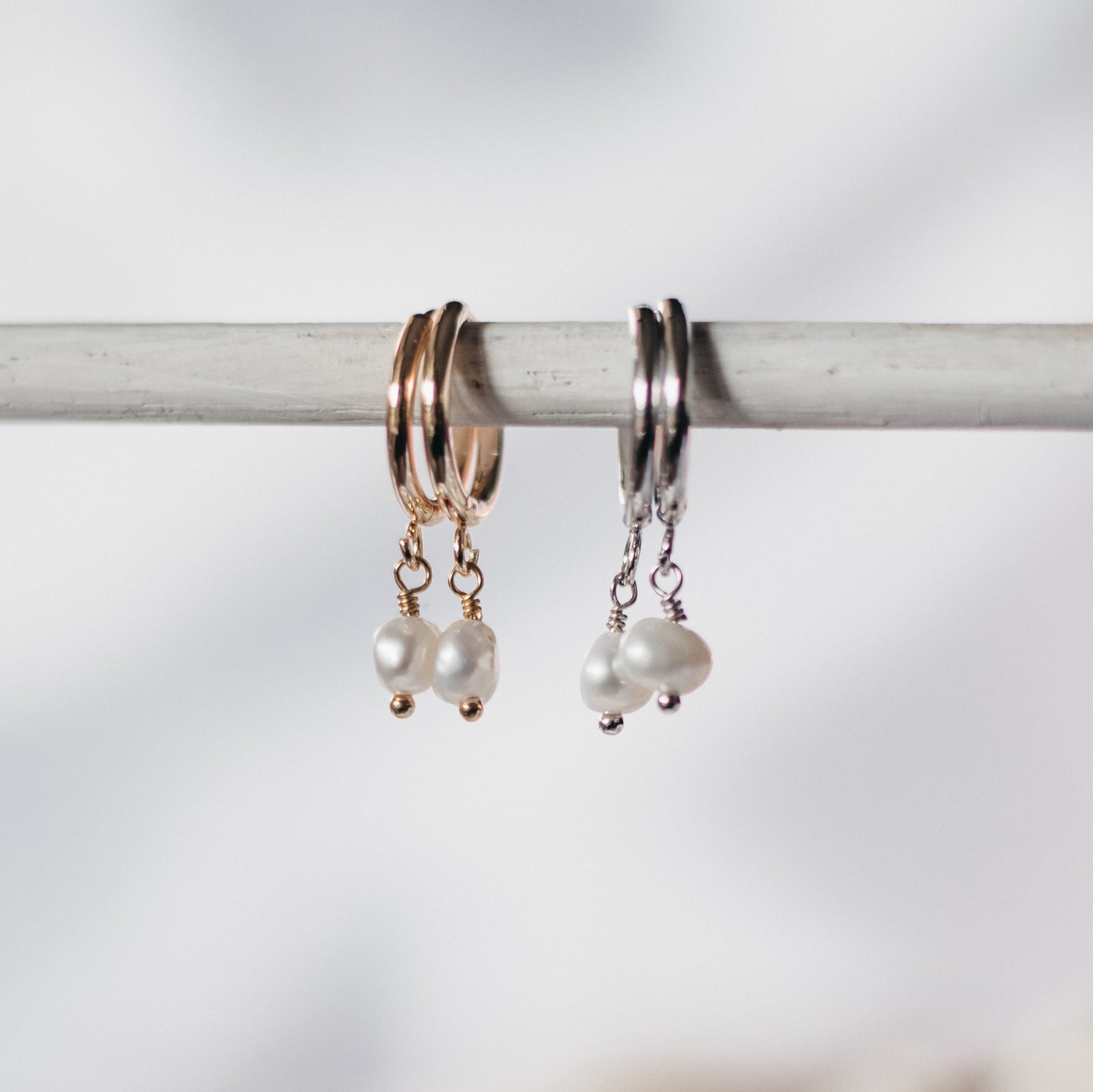 Pearls | Gold + Silver Pearl Earrings– Mermaid & Bear